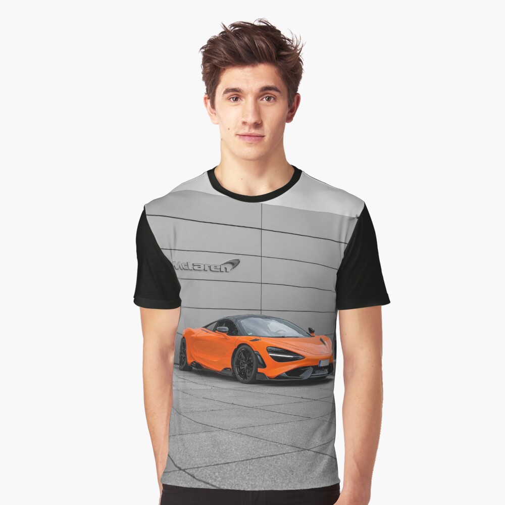 "McLaren 765LT orange monochrome" T-shirt for Sale by terrificcars ...