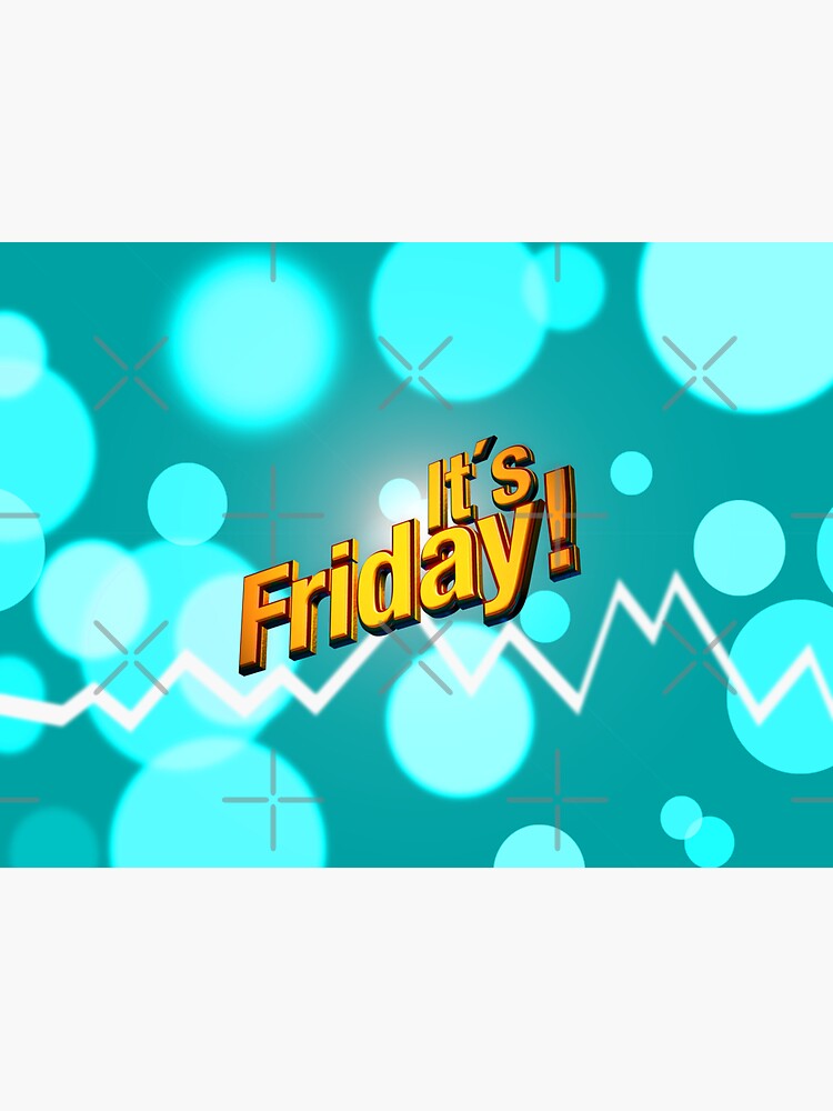 "Its Friday!" Sticker for Sale by Klementsen | Redbubble