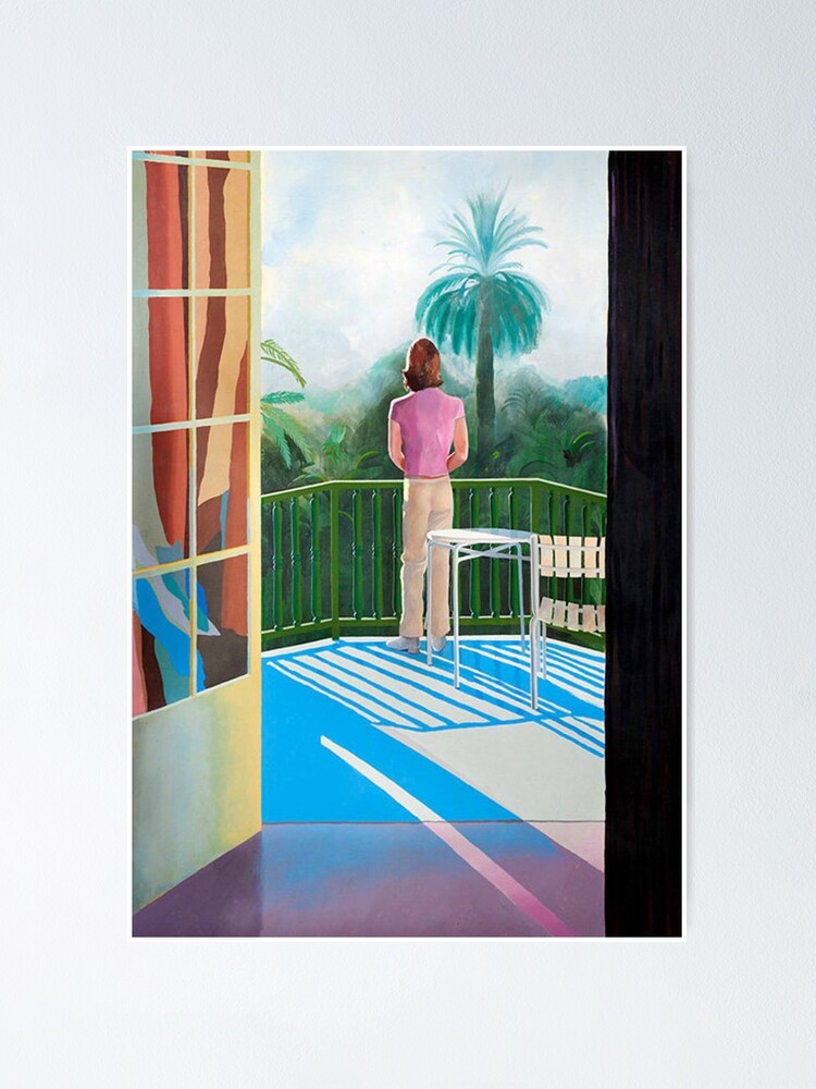 "David Hockney - Sur la terrass" Poster for Sale by goyhillxx | Redbubble