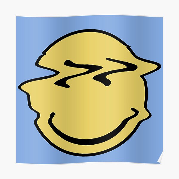 "Distorted Smiley Face" Poster for Sale by itsbellabell | Redbubble
