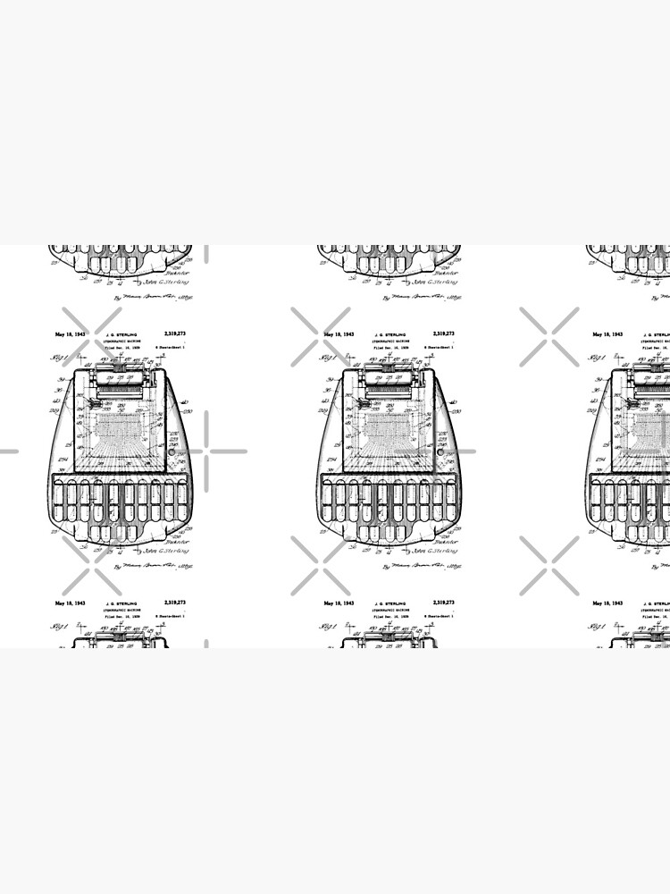 "Stenographic Machine Patent , Stenographer Gift Idea, Stenotype ...