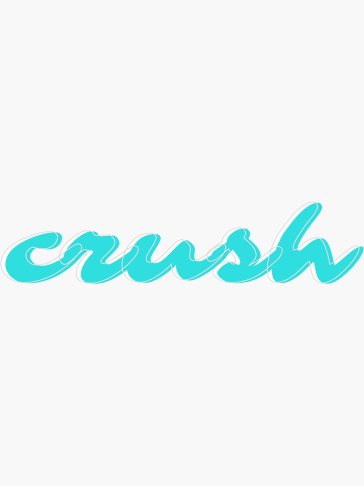 "Crush" Sticker by Leuxix | Redbubble