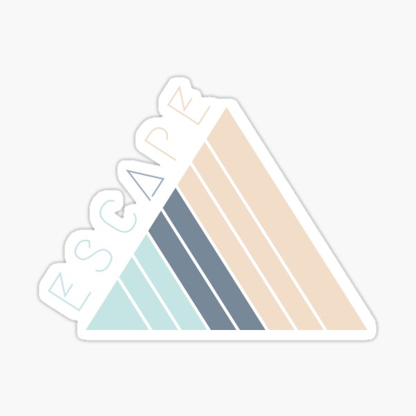 "ESCAPE" Sticker for Sale by sofcreation | Redbubble