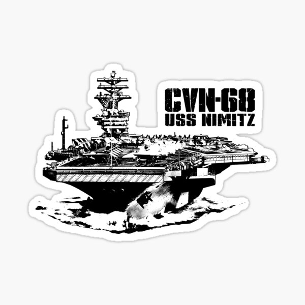 "Aircraft carrier Nimitz" Sticker for Sale by deathdagger | Redbubble