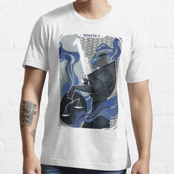 "Garrus Vakarian Justice Tarot" T-shirt for Sale by SavBakk | Redbubble ...