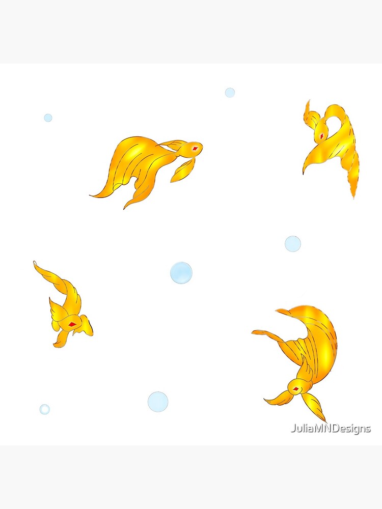 Impression photo « Feuille d'autocollants de poisson rouge orangé aux ...