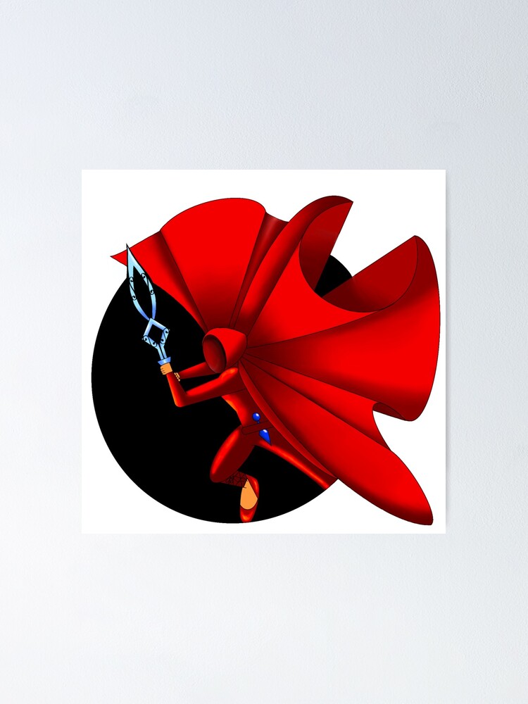 "Red Cape and Hood jumping from Black Hole" Poster by JuliaMNDesigns ...