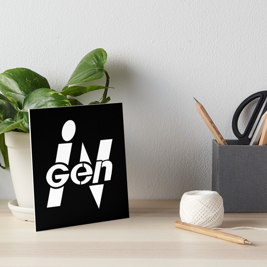 "InGen Logo (Original) White High Quality" Art Board Print by Geempah ...