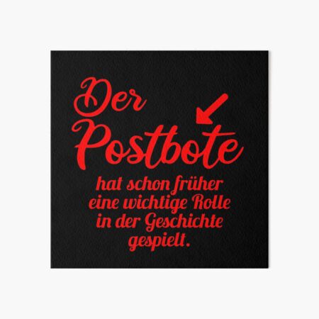 "The postman makes history" Art Board Print by phys | Redbubble