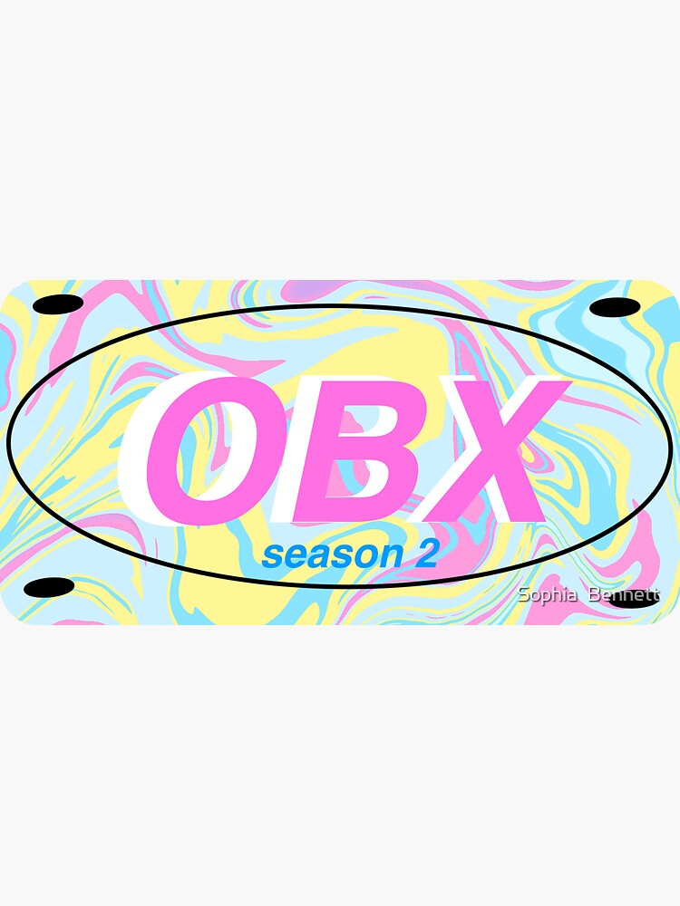 "Outer Banks Season 2 car license plate" Sticker for Sale by ...