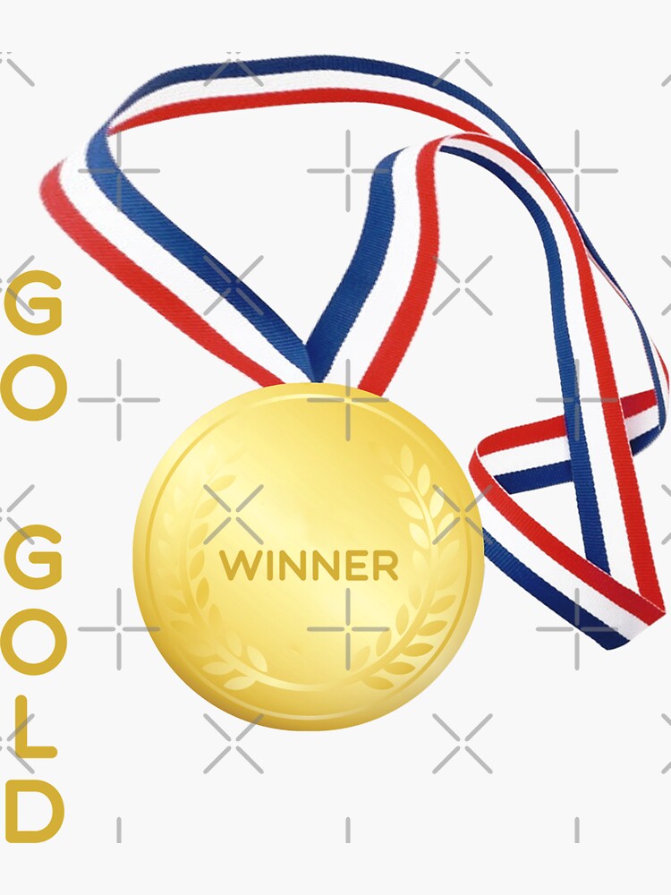 "Go for the Gold Medal Sports Award Medal Winner, RBSSP" Sticker for ...
