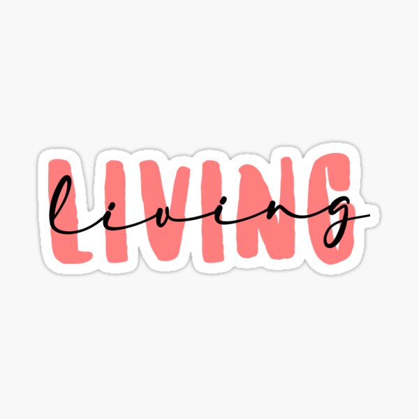 "Living Fully Aesthetic" Sticker for Sale by stickersxmuskan | Redbubble