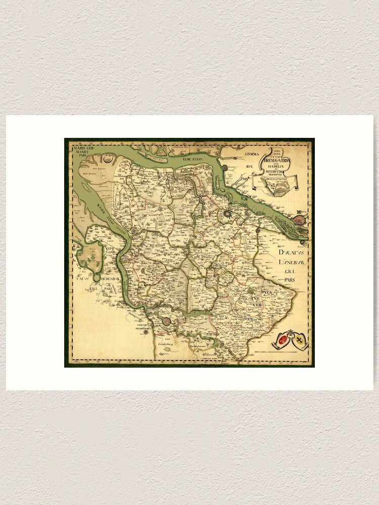 "Map Of Germany 1750" Art Print for Sale by mollyfare | Redbubble
