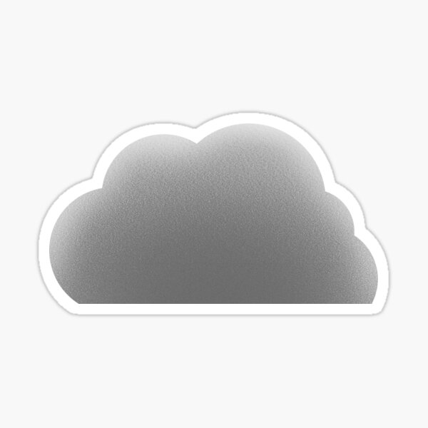 "Black and white cloud" Sticker by TheFiggiShop | Redbubble
