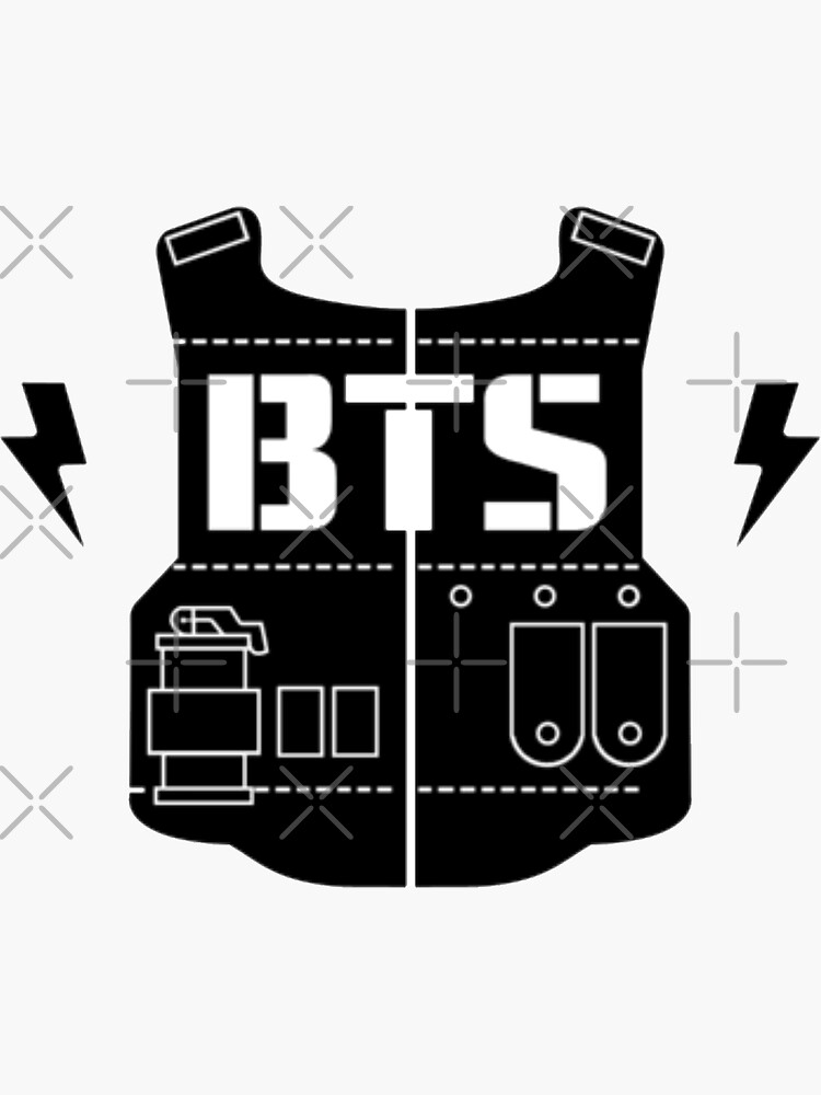 "BTS Bulletproof boy scouts logo " Sticker for Sale by Zainab7255 ...