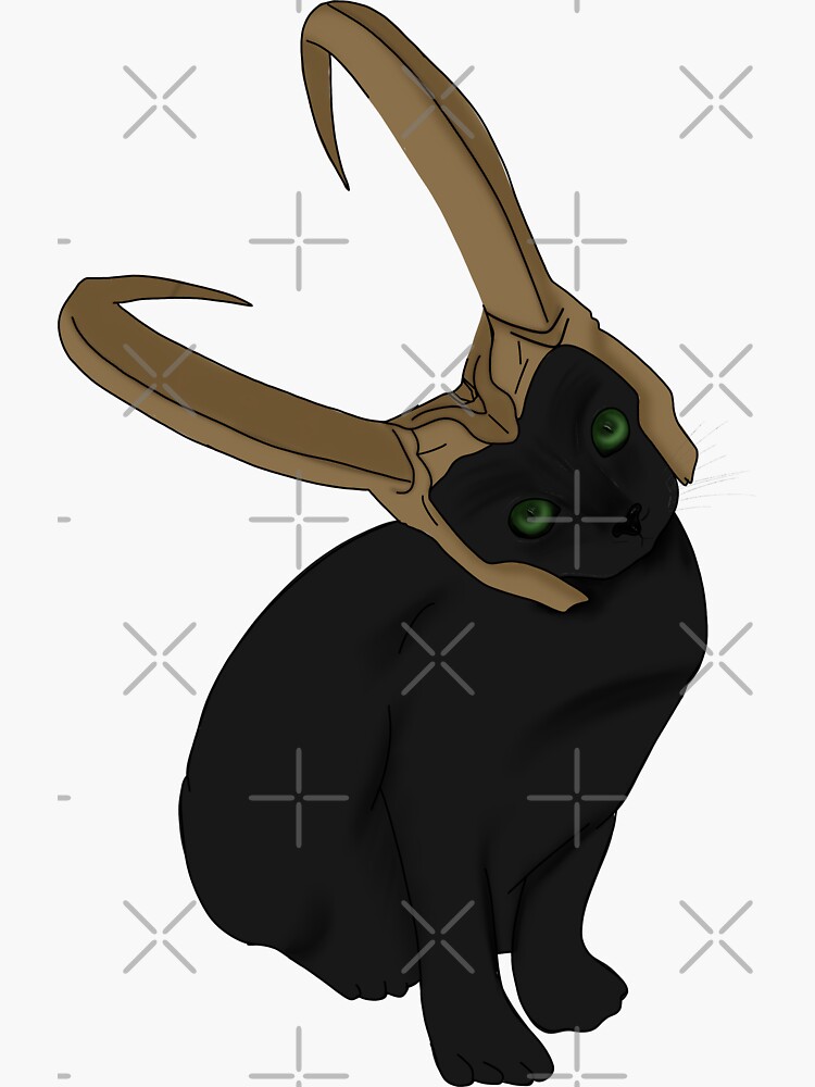 "Lokitty" Sticker for Sale by ZsDigitals | Redbubble