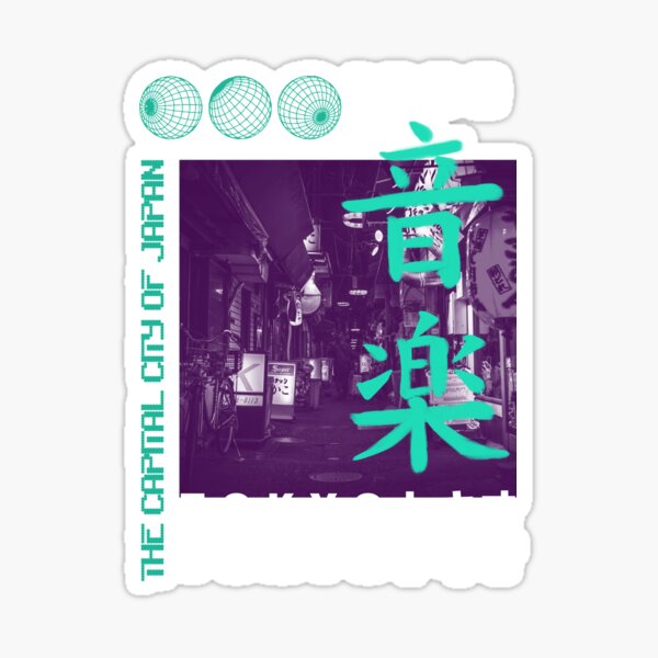 "THE CAPITAL CITY OF JAPAN TOKYO" Sticker for Sale by VERSESAPPRELS ...