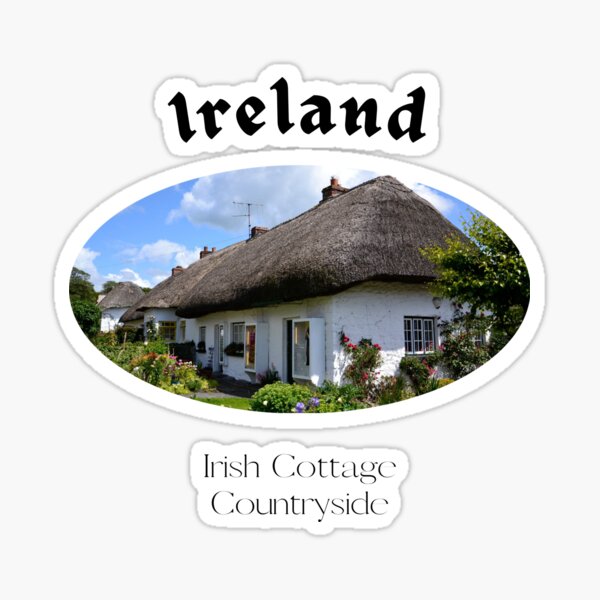 "Irish countryside cottage " Sticker by rocklegends99 | Redbubble