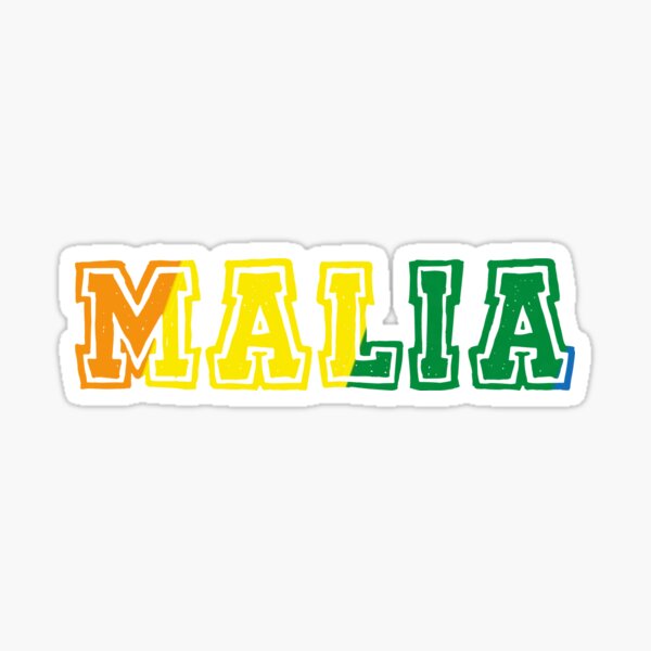 "MALIA" Sticker for Sale by ruviogevio | Redbubble