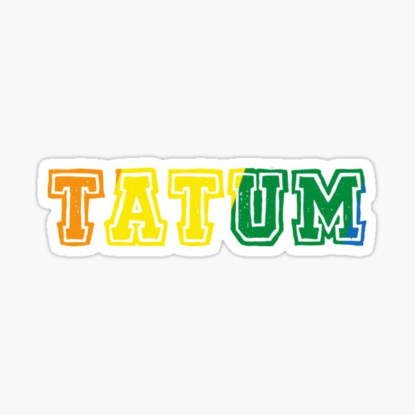 "TATUM" Sticker for Sale by ruviogevio | Redbubble