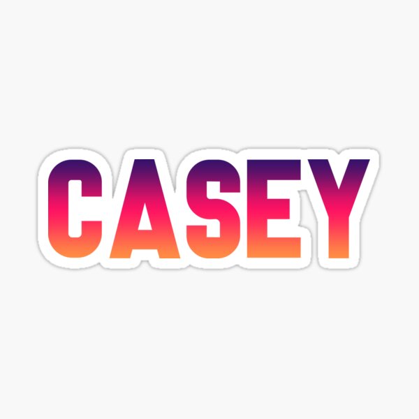 Casey Name Tag Stickers Redbubble