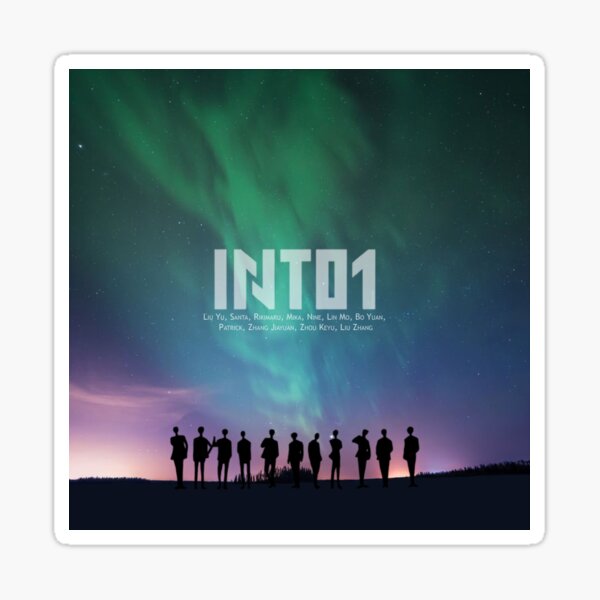 "INTO1" Sticker for Sale by Aiyizhan | Redbubble
