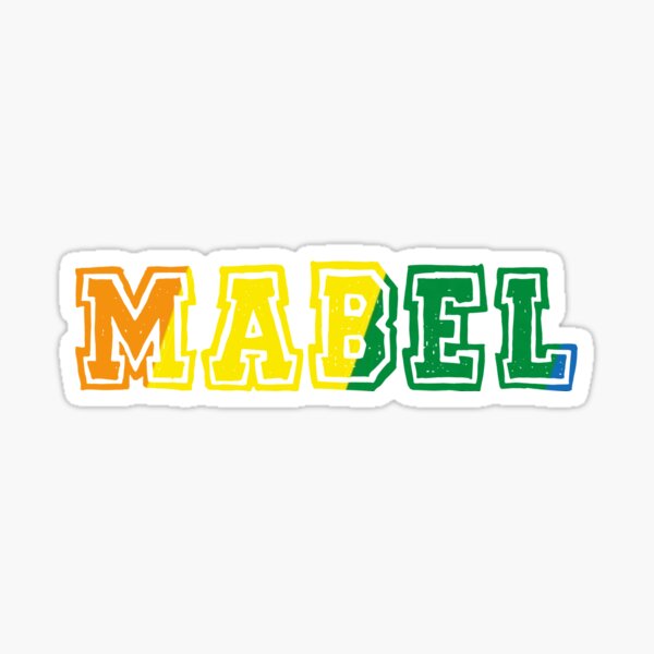"MABEL" Sticker for Sale by ruviogevio | Redbubble