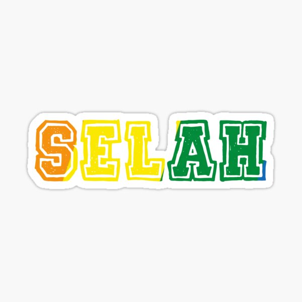 "SELAH" Sticker for Sale by ruviogevio | Redbubble