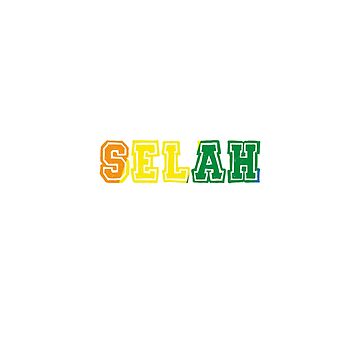 "SELAH" Sticker for Sale by ruviogevio | Redbubble