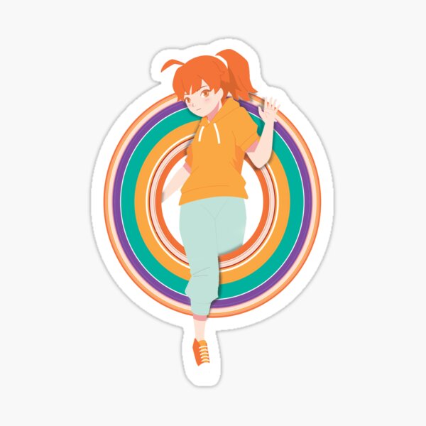 "hula-hoop cute japanese girl" Sticker for Sale by kakashiart | Redbubble