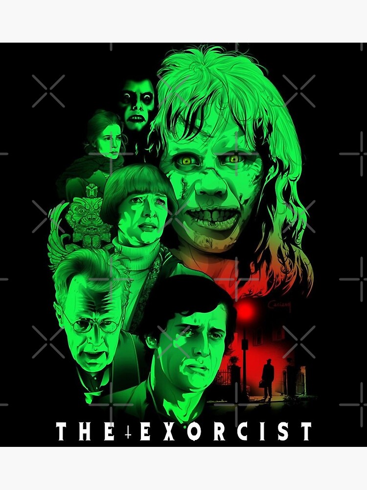 "Graphic Green Color Design The Exorcist Horror Movies " Poster by ...