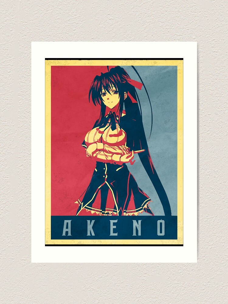 "Akeno Himejima - Highschool DxD Anime Shirt " Art Print for Sale by ...