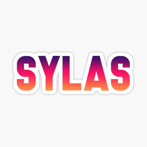 "SYLAS" Sticker for Sale by odosolomopo | Redbubble