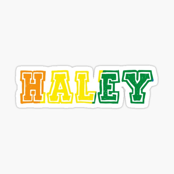 "HALEY" Sticker for Sale by ruviogevio | Redbubble