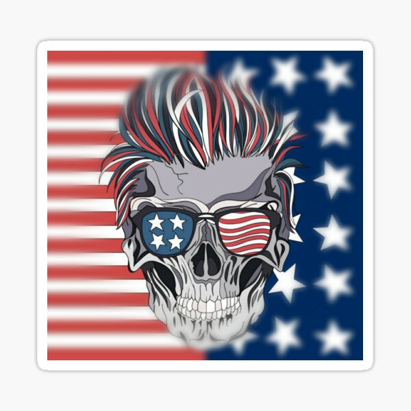 "Die hard patriotic" Sticker by EnchantedWares | Redbubble