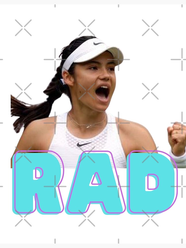 "RAD Emma Raducanu Wimbledon tennis player " Poster by roymerch | Redbubble