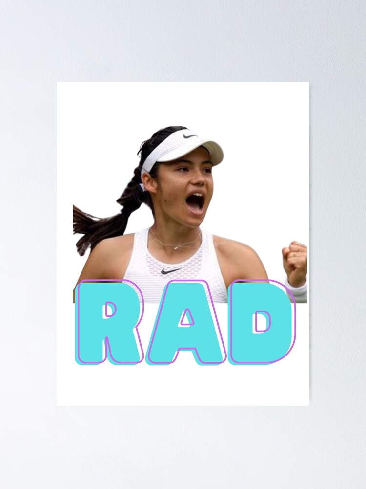 "RAD Emma Raducanu Wimbledon tennis player " Poster by roymerch | Redbubble