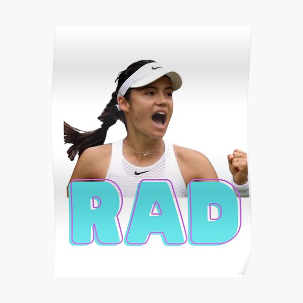 "RAD Emma Raducanu Wimbledon tennis player " Poster by roymerch | Redbubble