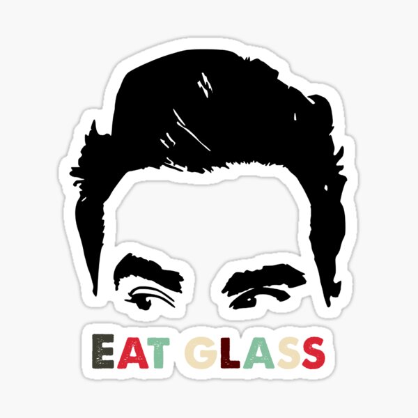"Eat glass" Sticker for Sale by HungDesigner | Redbubble