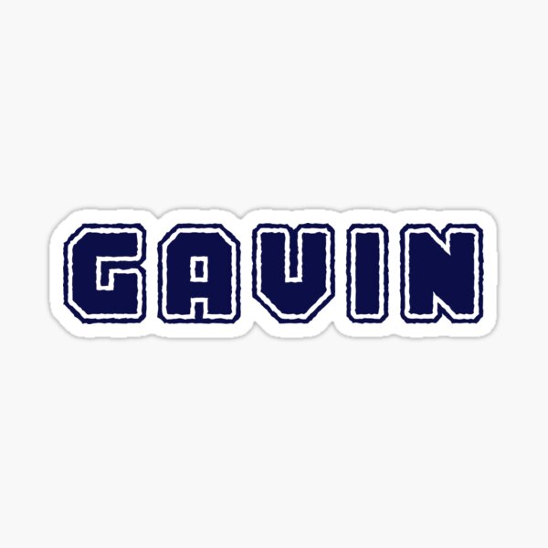 "GAVIN" Sticker for Sale by yalinsolomon | Redbubble