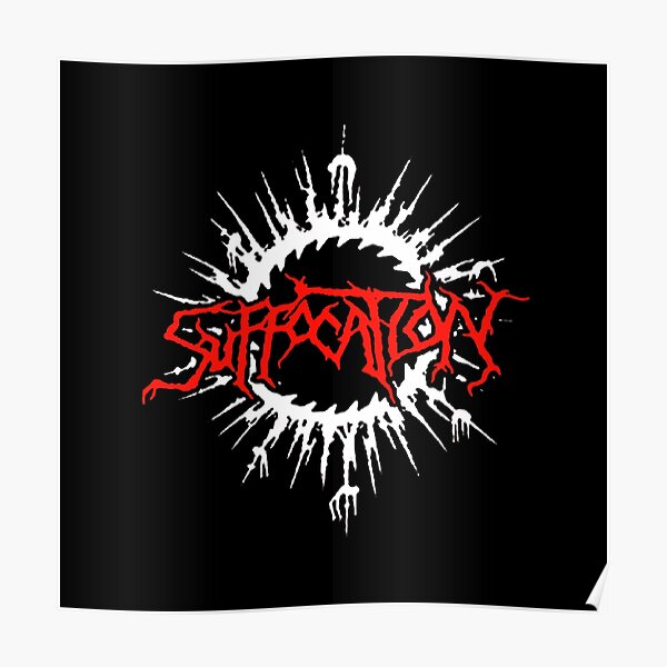 Póster «Géneros: Death metal técnico Suffocation Band logo» de ...