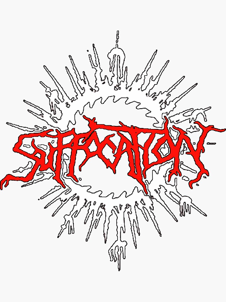 Pegatina «Géneros: Death metal técnico Suffocation Band logo» de ...