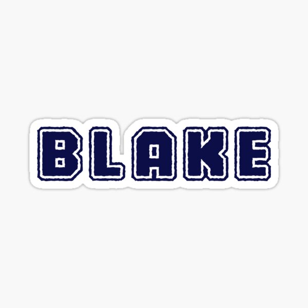 "BLAKE" Sticker for Sale by yalinsolomon | Redbubble