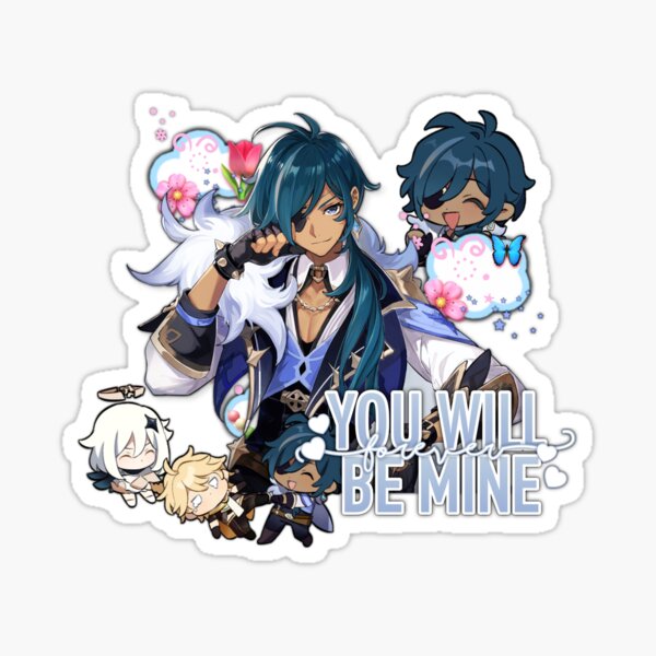 "Kaeya Genshin Impact" Sticker for Sale by milkuvvay | Redbubble