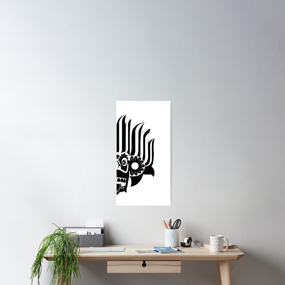 "Sri Lanka Yaka Mask - Yaka Devil mask-black and white Sticker 2 ...