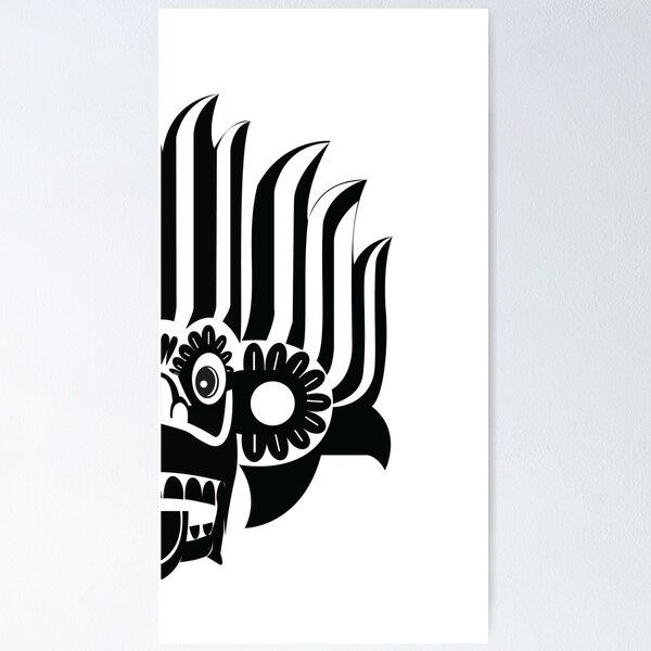 "Sri Lanka Yaka Mask - Yaka Devil mask-black and white Sticker 2 ...