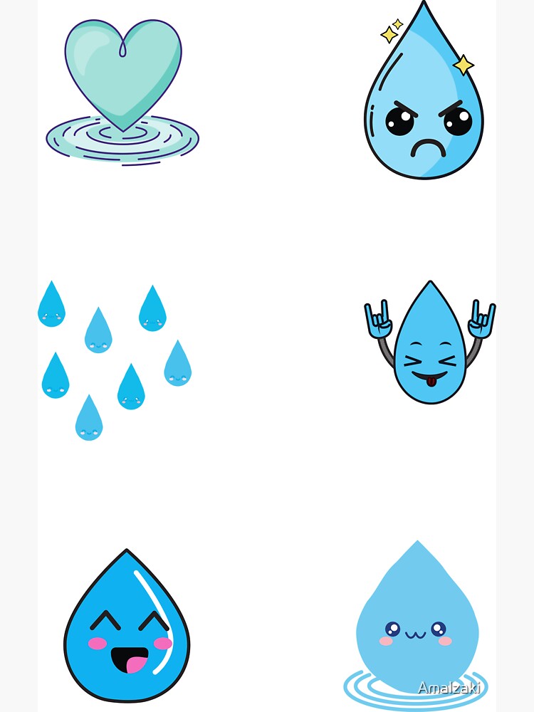 "water droplets emoji - cute water droplets pack - cool water drops set ...