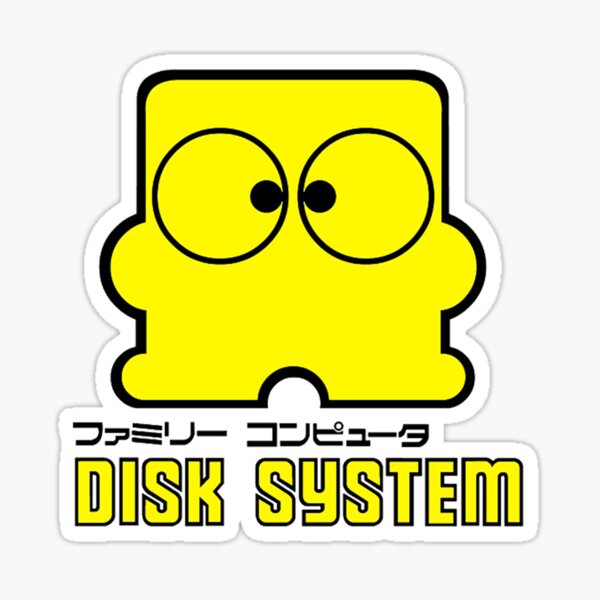 "disk system" Sticker for Sale by adintatata | Redbubble