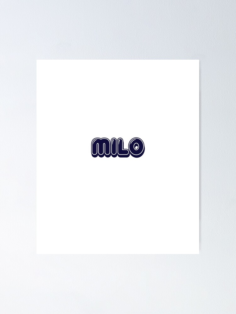 Poster « MILO », par gerarddiviase | Redbubble