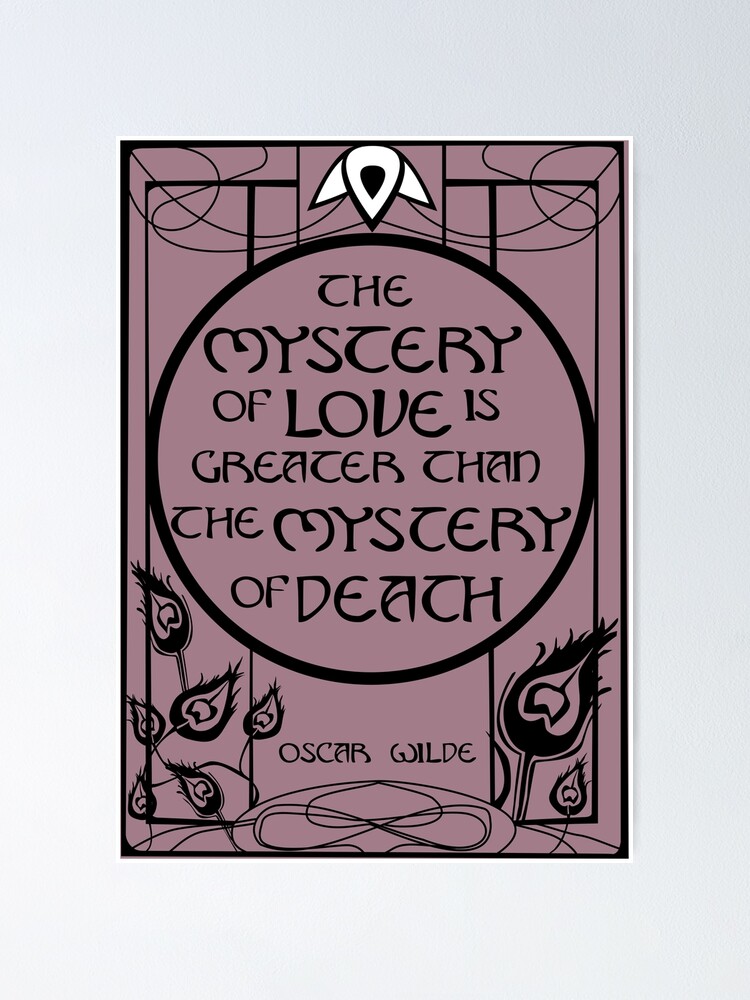 "Salome - Art Nouveau Oscar Wilde Quote" Poster for Sale by MissBennett ...